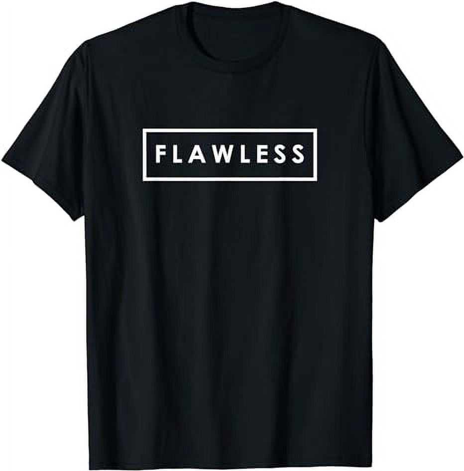Flawless Tshirt - Flawless in rectangle text box t shirt - Walmart.com