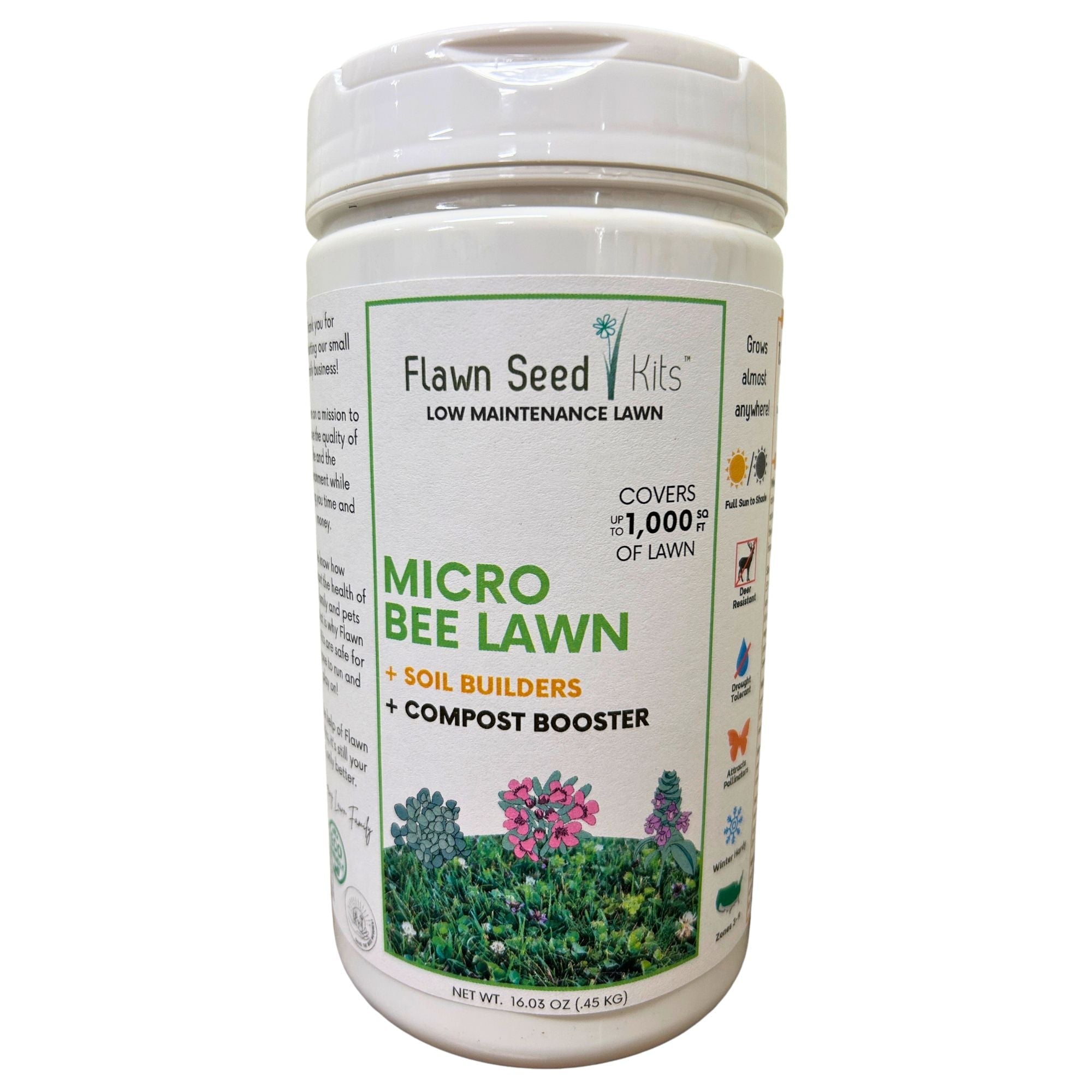 Flawn Seed Kits Micro Clover Bee Lawn Seed Kit, Self-Heal, Creeping ... Flawn Seed Kits Micro Clover Bee Lawn Seed Kit, Self-Heal, Creeping ...