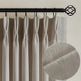 Flax Linen Curtains Pinch Pleated 84 Inch Length 2 Panels for Living ...