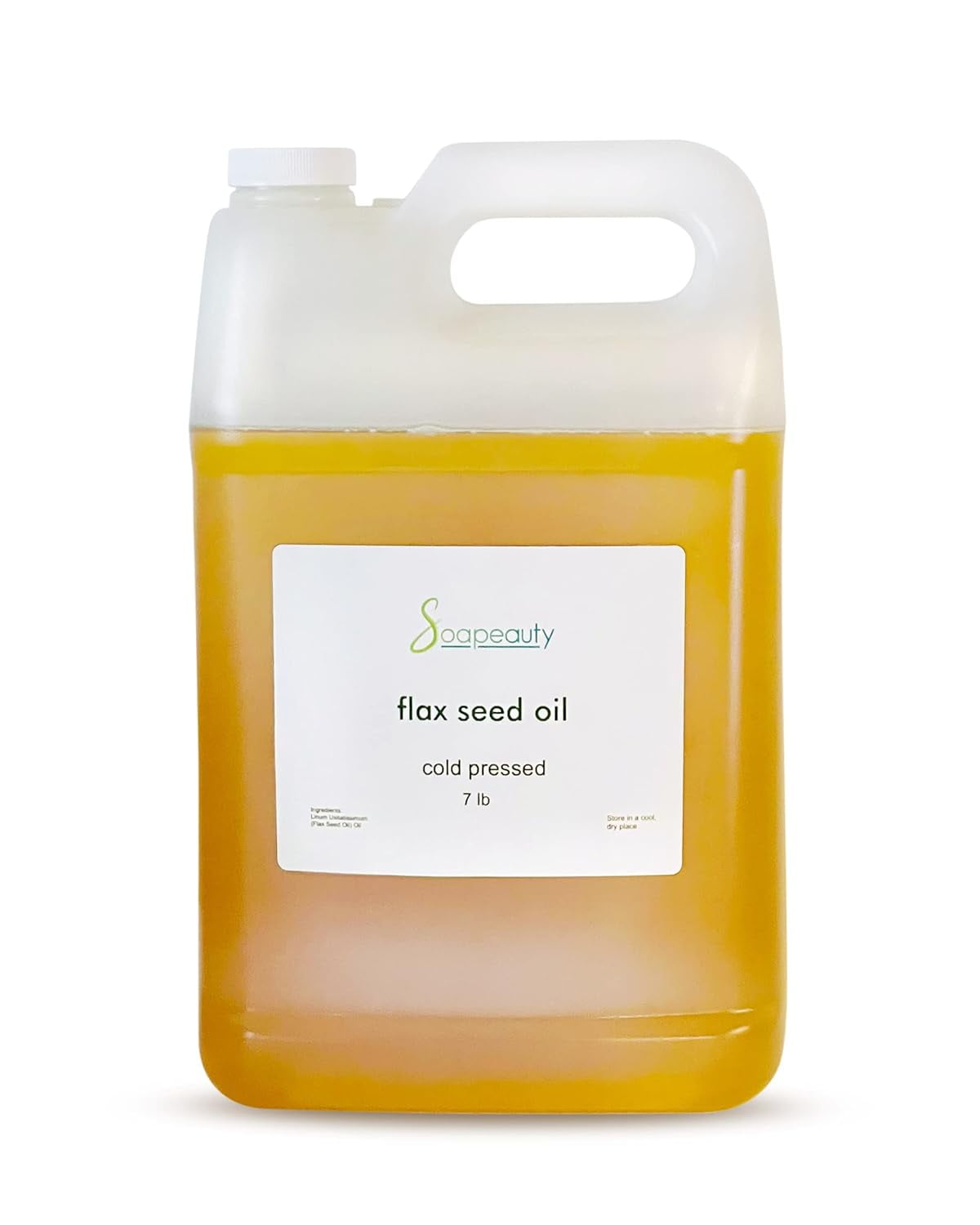 Flax Seed Oil Unrefined Cold Pressed 100% Pure and Natural | for Skin ...