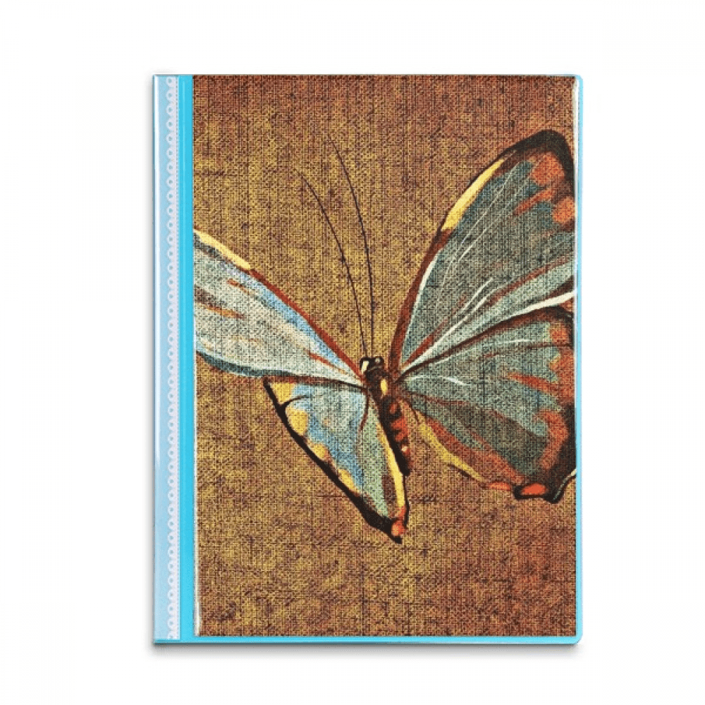 Flax butterfly tradition design embroidery Book Sheet Protectors ...