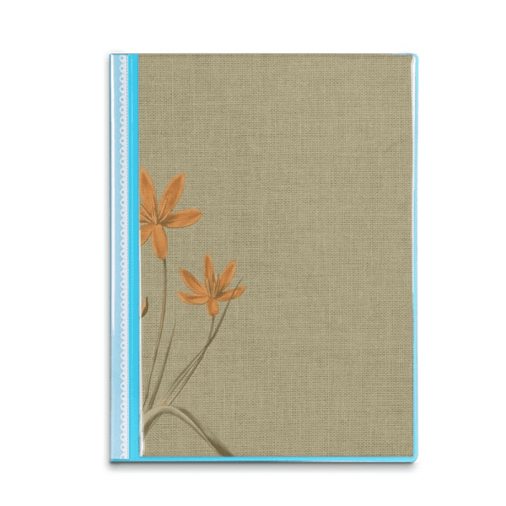 Flax orchid tradition design embroidery Book Sheet Protectors Portfolio ...