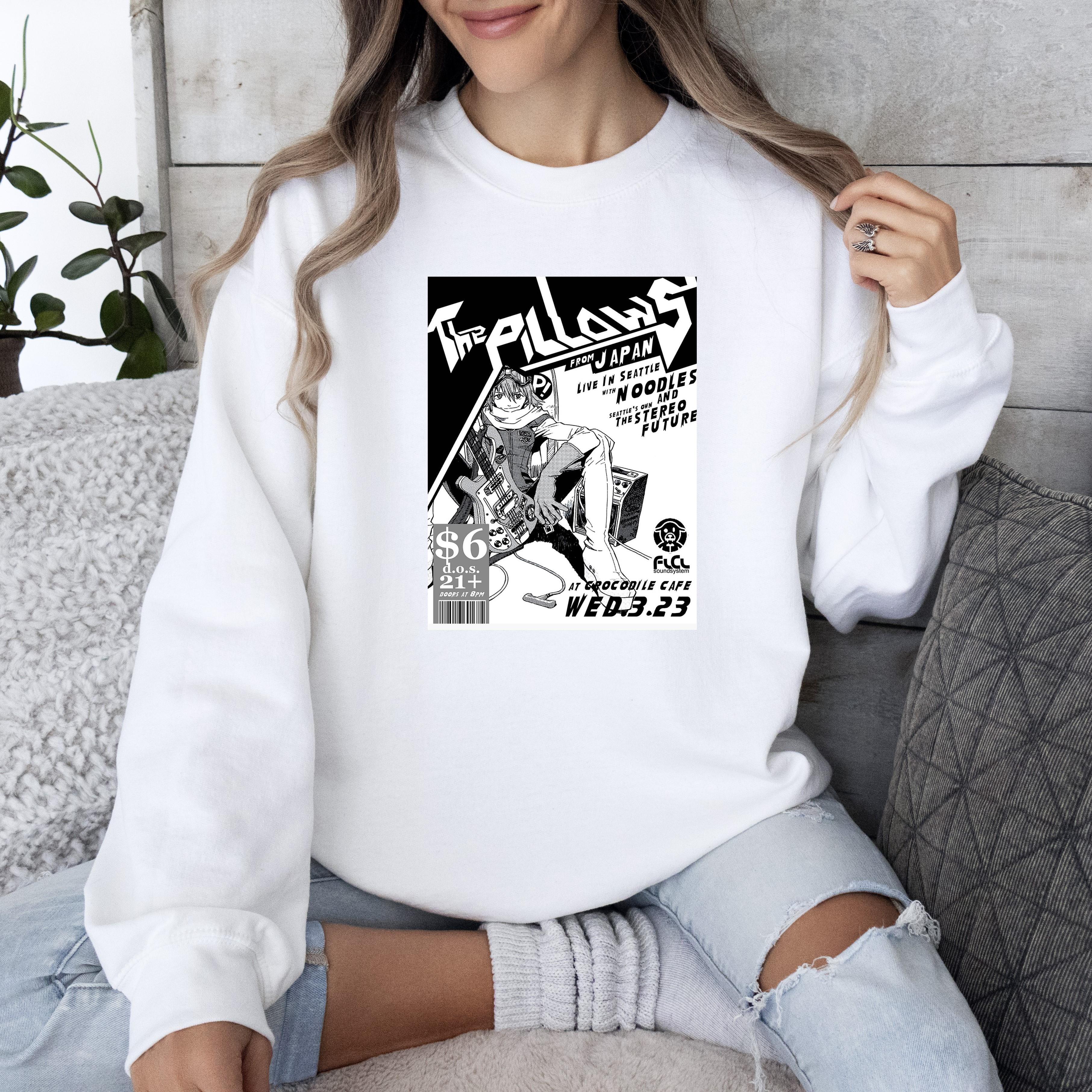 Flcl the Pillows Live Made in USA Sweatshirt, for men & women, up to size 5XL. - Walmart.com