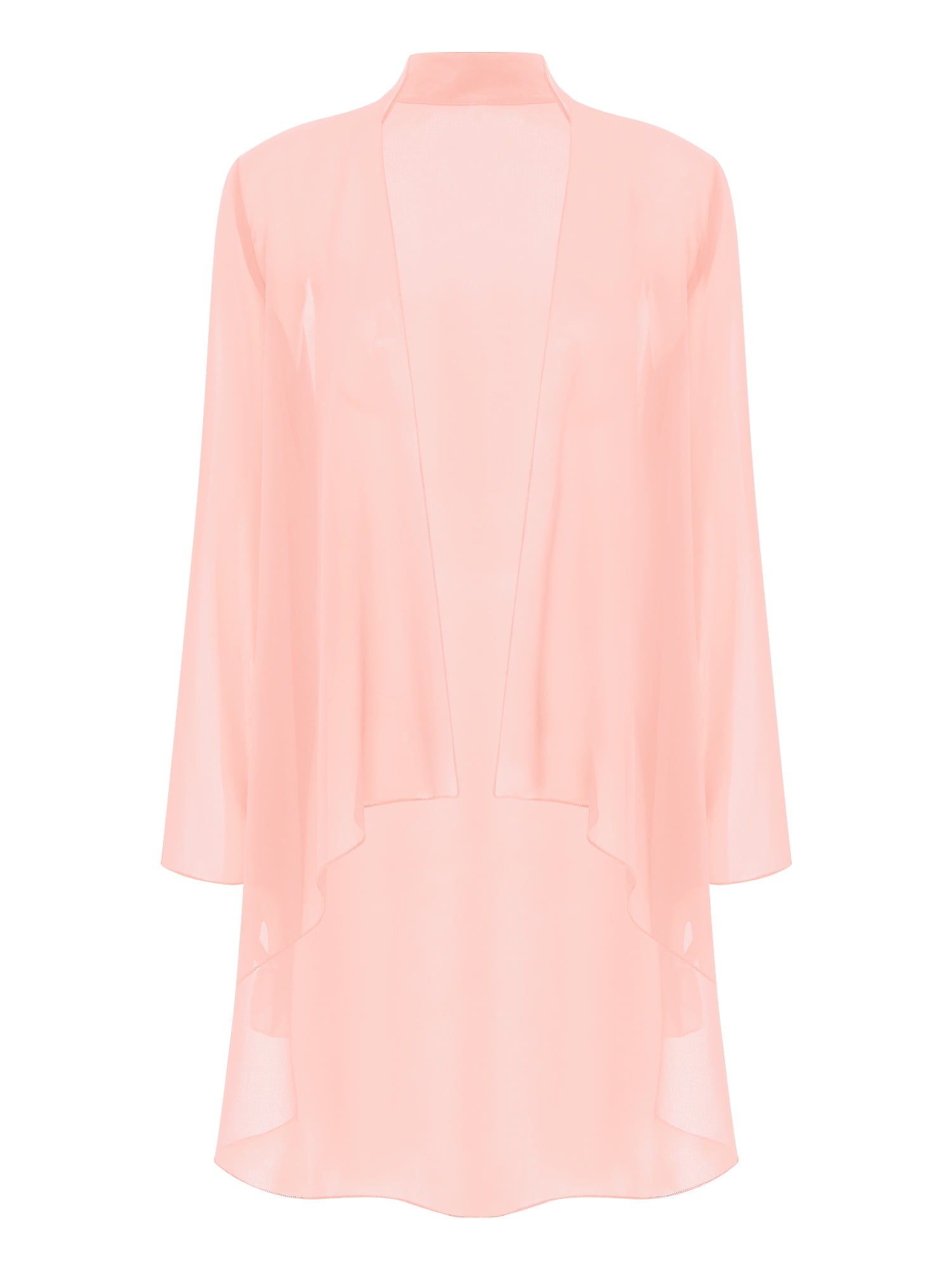 Fldy Chiffon Sheer Shrug Cardigans for Women Long Sleeve Open Front ...