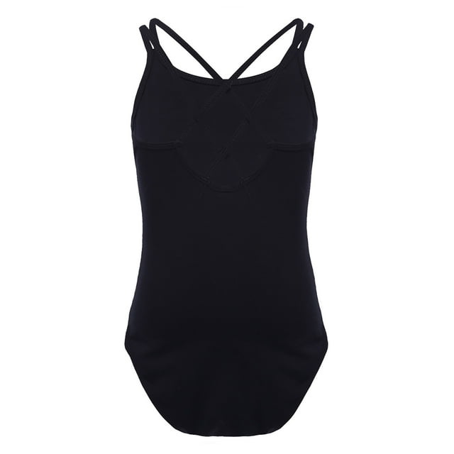 Fldy Kids Girls Gymnastic Leotard Spaghetti Straps Ballet Leotard ...