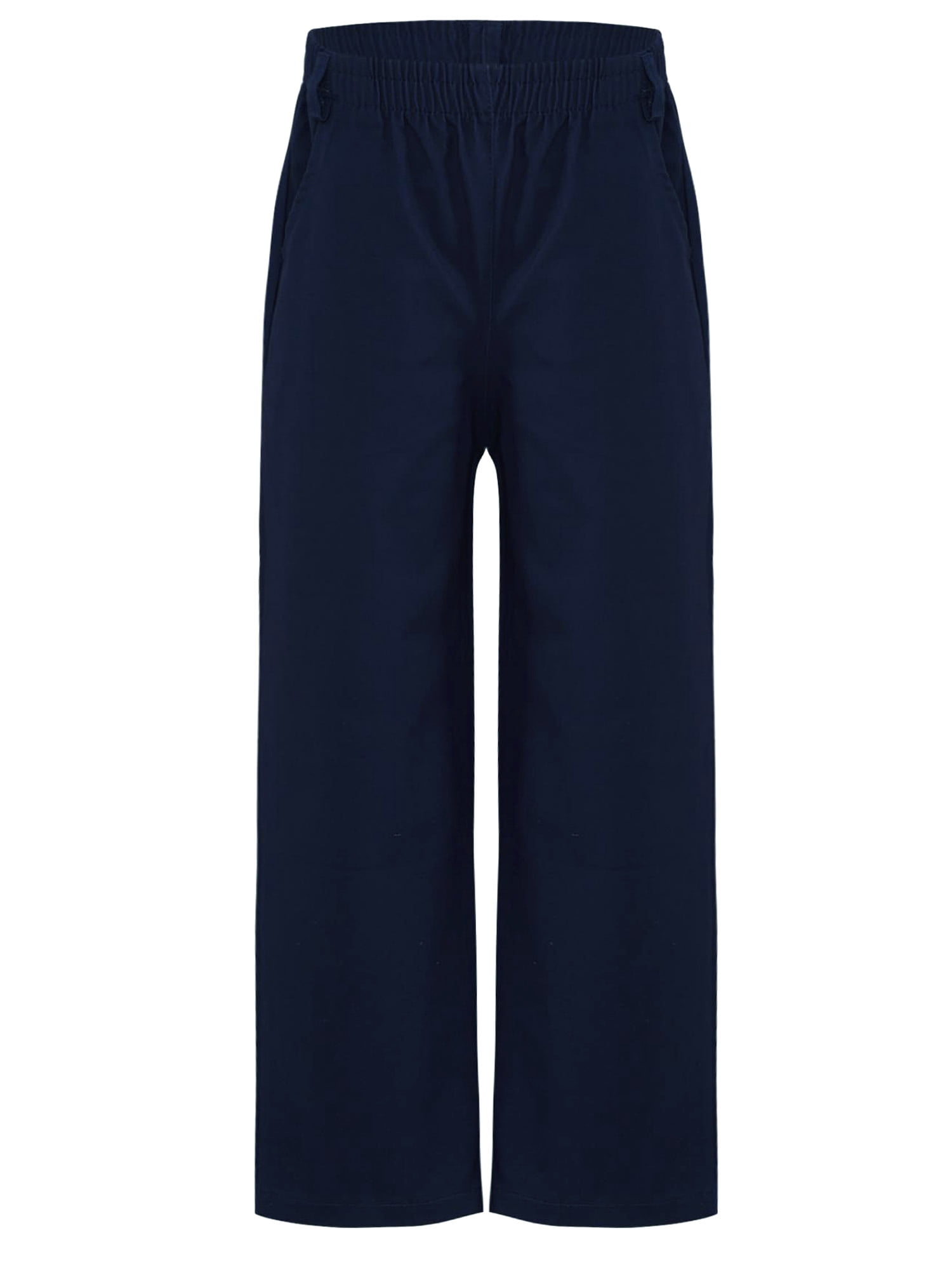 Fldy Little Boys' School Uniform Twill Pants Pull-on Plain Trousers ...