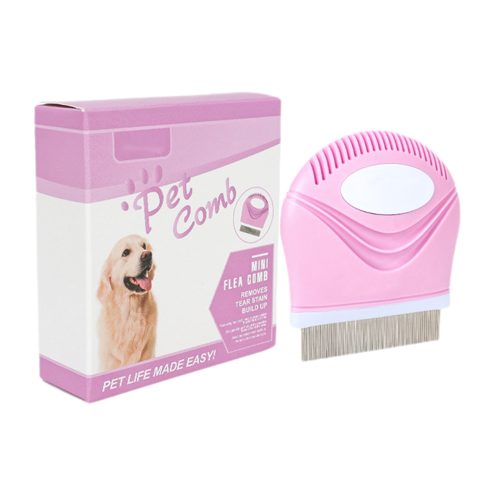 Flea Comb for Dogs and Cats, Plastic Pet Grooming Combs Fine Tooth Dog ...