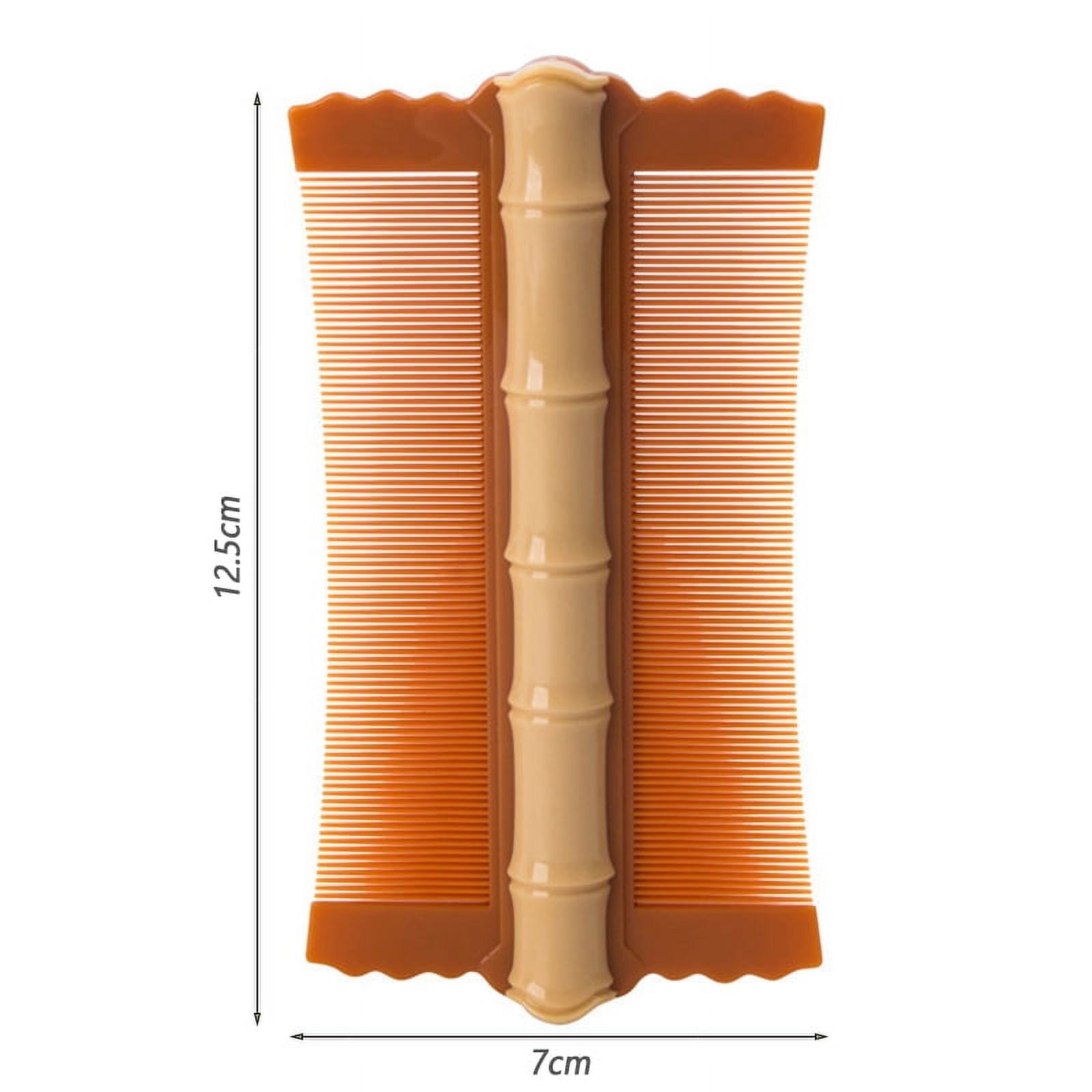 Flea Lice Hair Comb Double Sided Fine Tooth Bamboo Comb For Removal ...