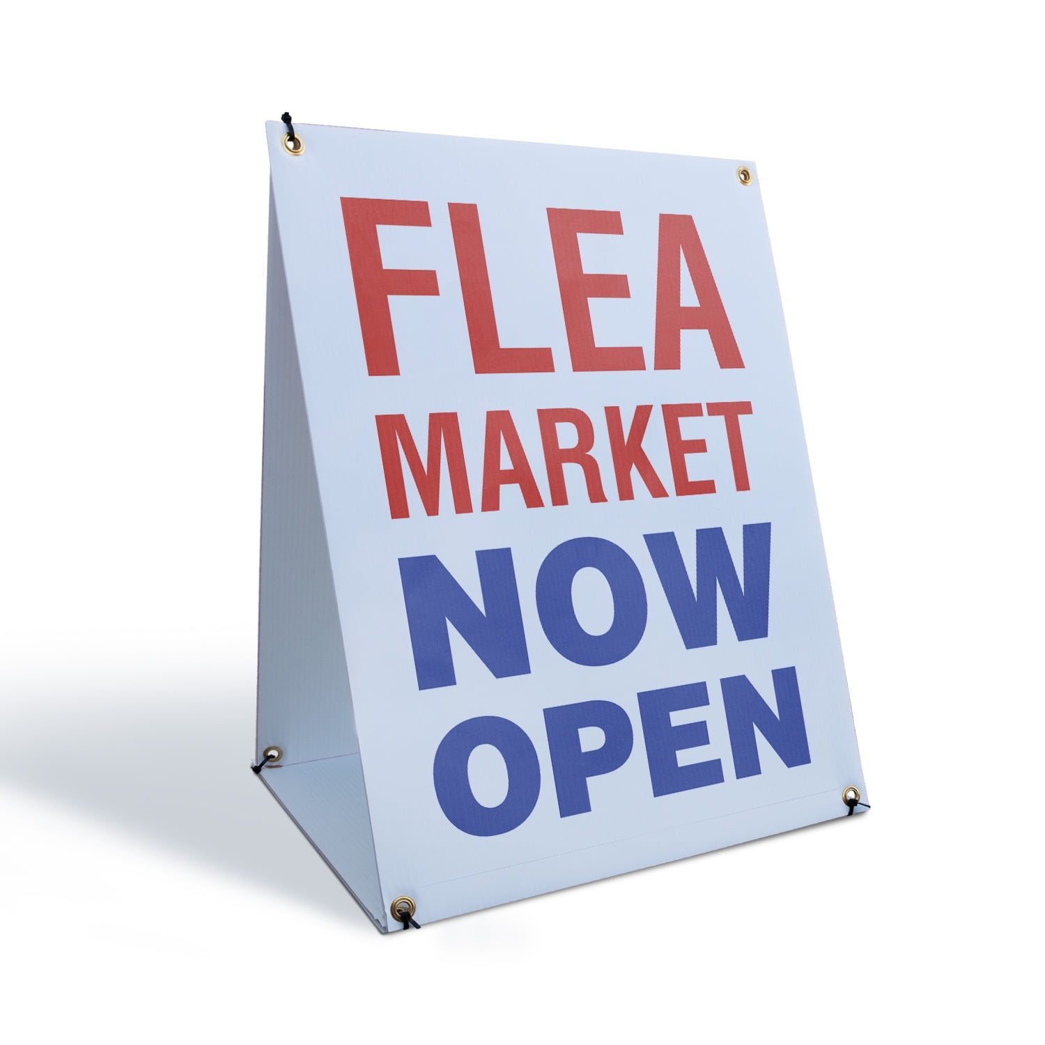 Flea Market Now Open Sidewalk Sign 18 Inch x 24 Inch A-Frame Images On ...