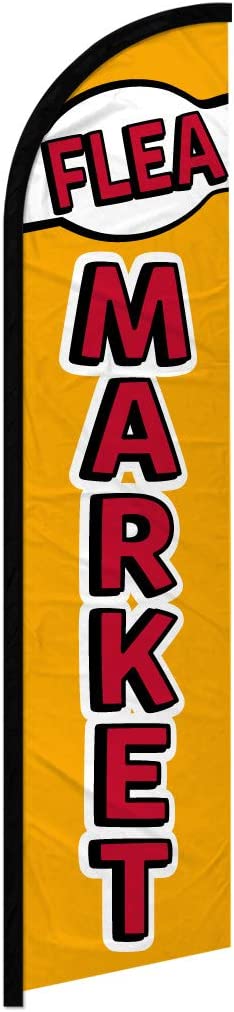 Flea Market Windless Full Sleeve Banner Swooper Flag Perfect for ...