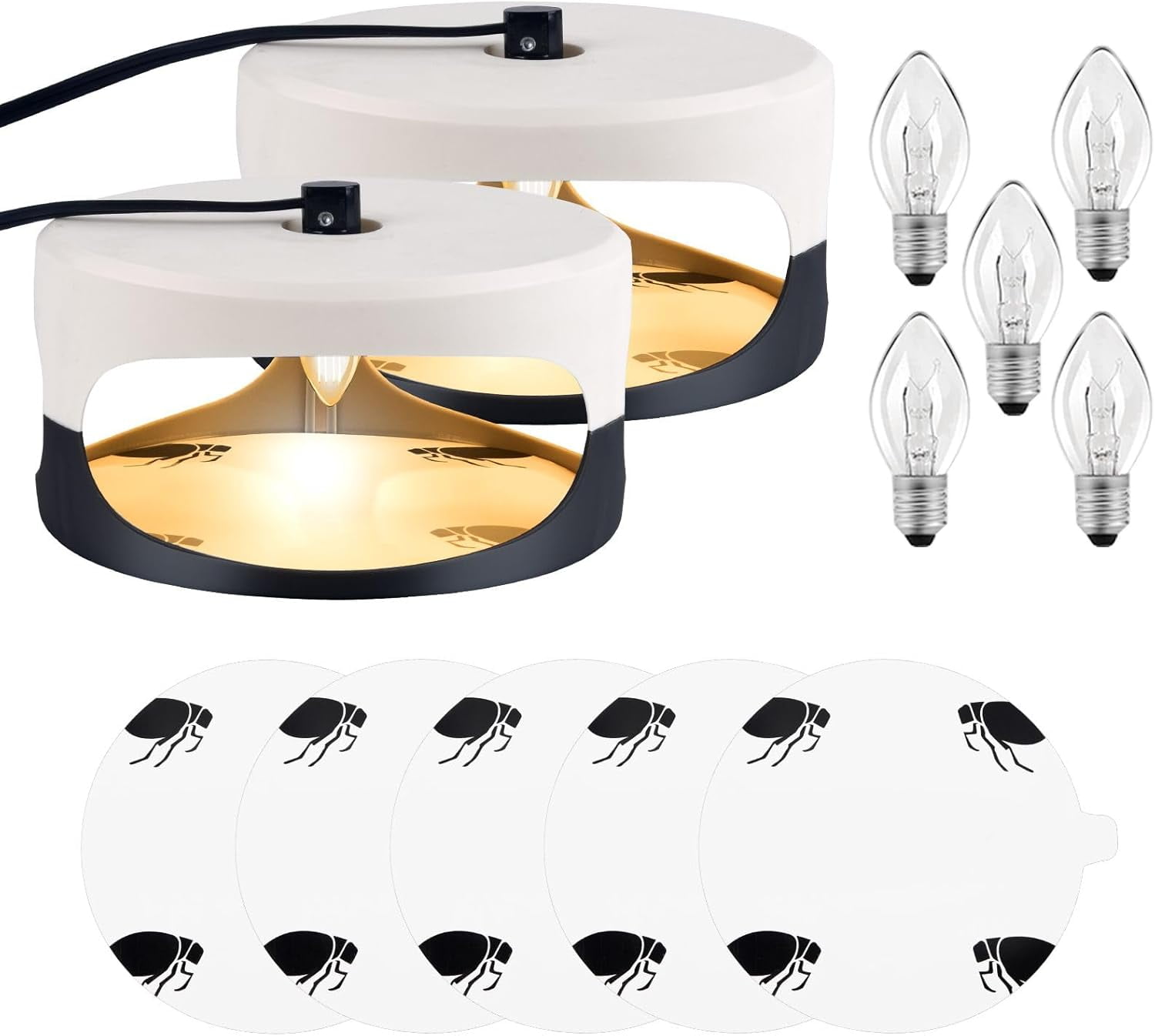 Flea Trap 2 Packs – Premium Flea Traps for Inside Your Home – Natural ...