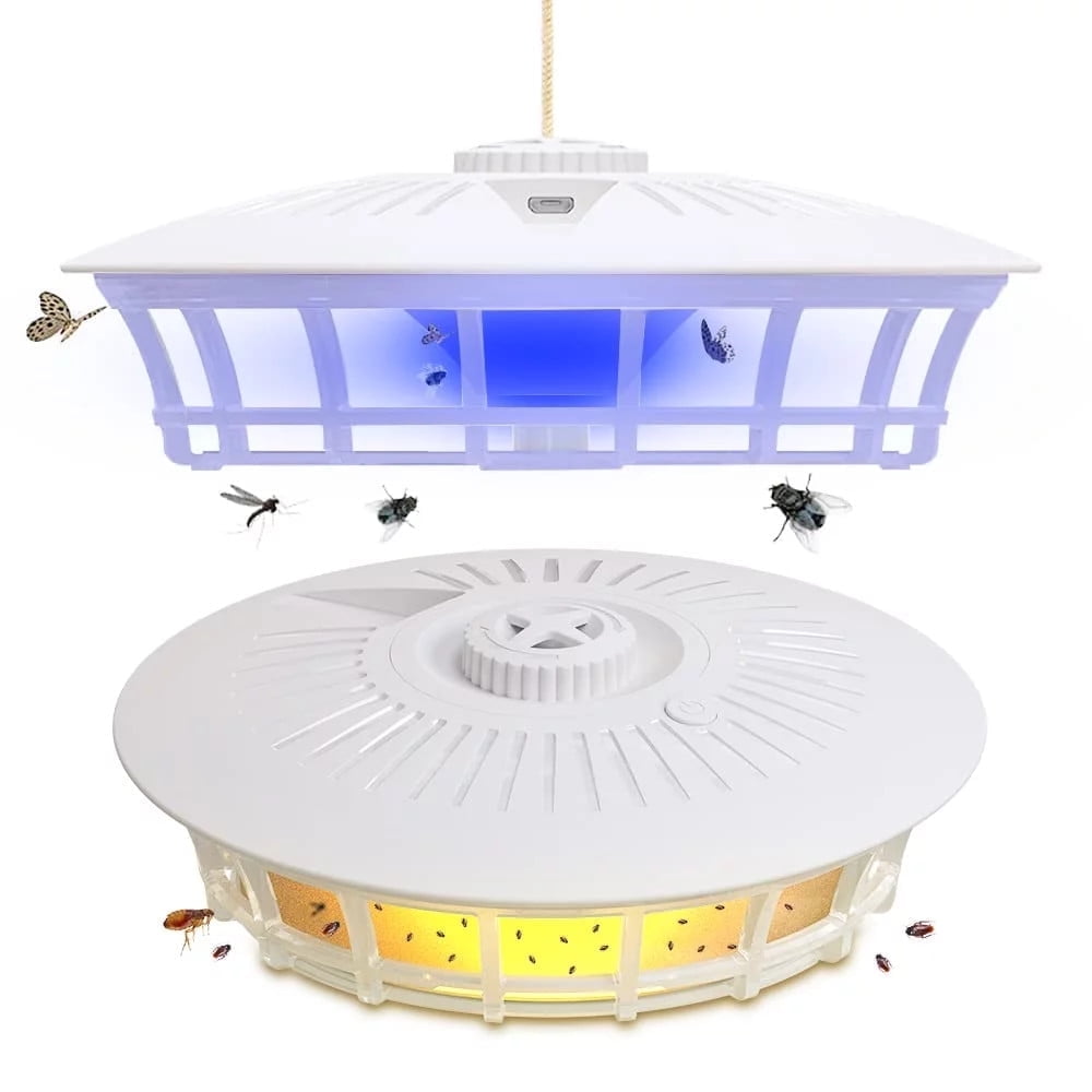 Flea Trap for Inside Your Home, Natural Flea Killer w/ Warm & Purple ...