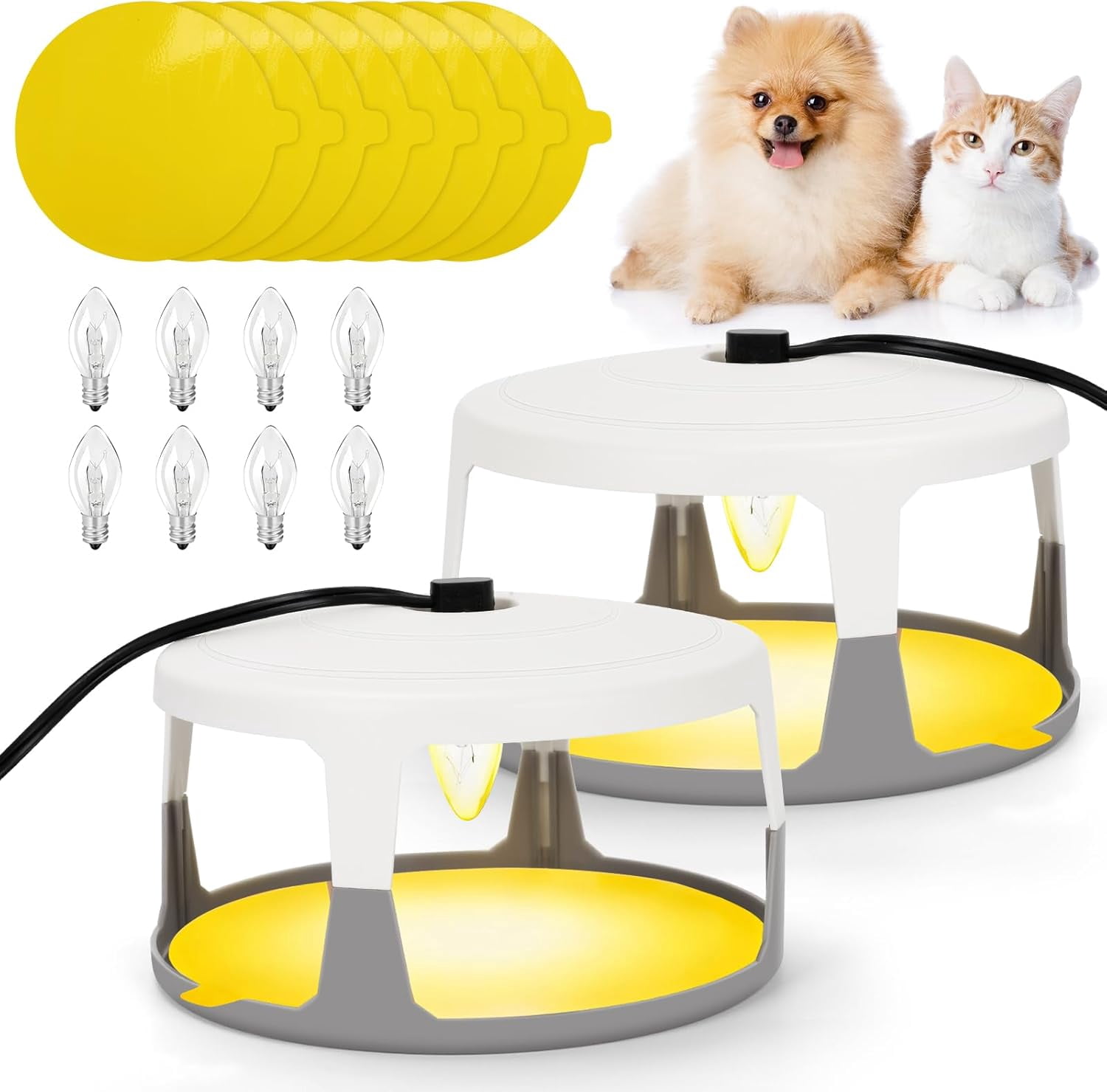 Flea Traps for Inside Your Home, 2 Pack Flea Light Trap for Indoor with ...