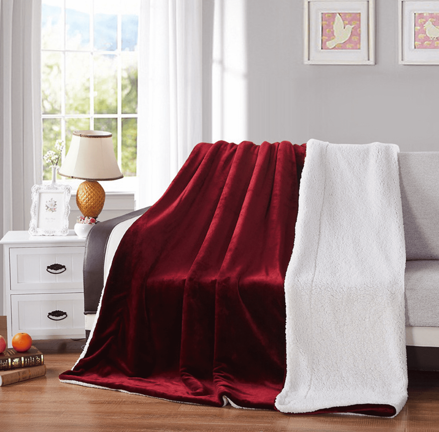Fleece Blanket Christmas Throw, Super Soft Fluffy Thick Sherpa Warm ...
