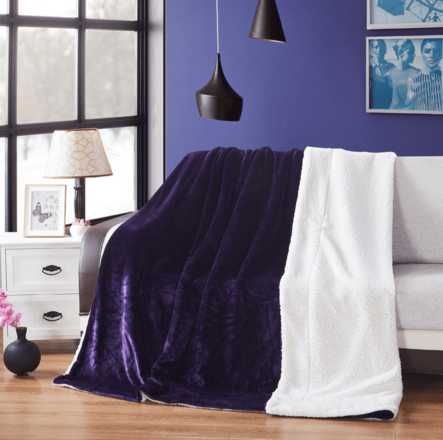 Fleece Blanket Christmas Throw, Super Soft Fluffy Thick Sherpa Warm ...