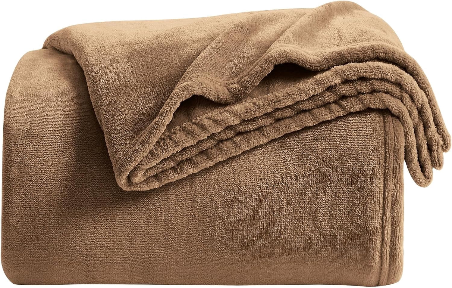 Fleece Blanket Grey Queen Size Lightweight Cozy Plush Microfiber Solid ...
