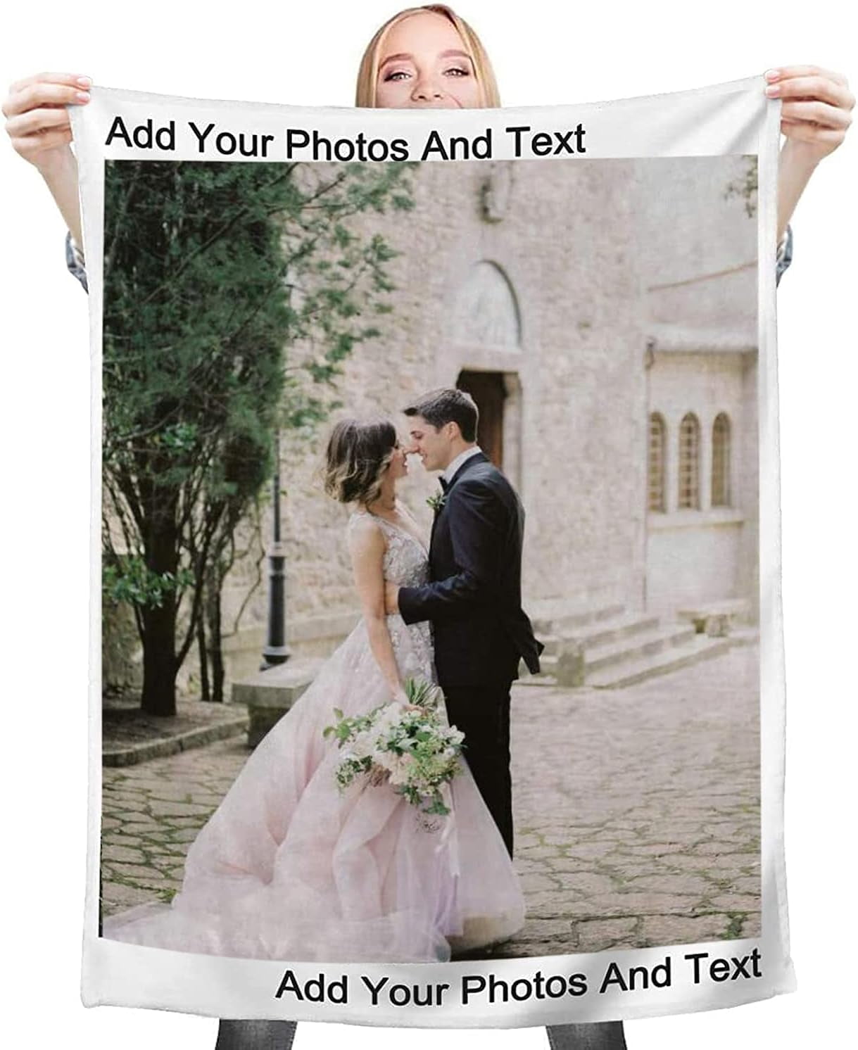 Fleece Blanket Personalised Photo Custom Personalized Throw Blanket Dog ...