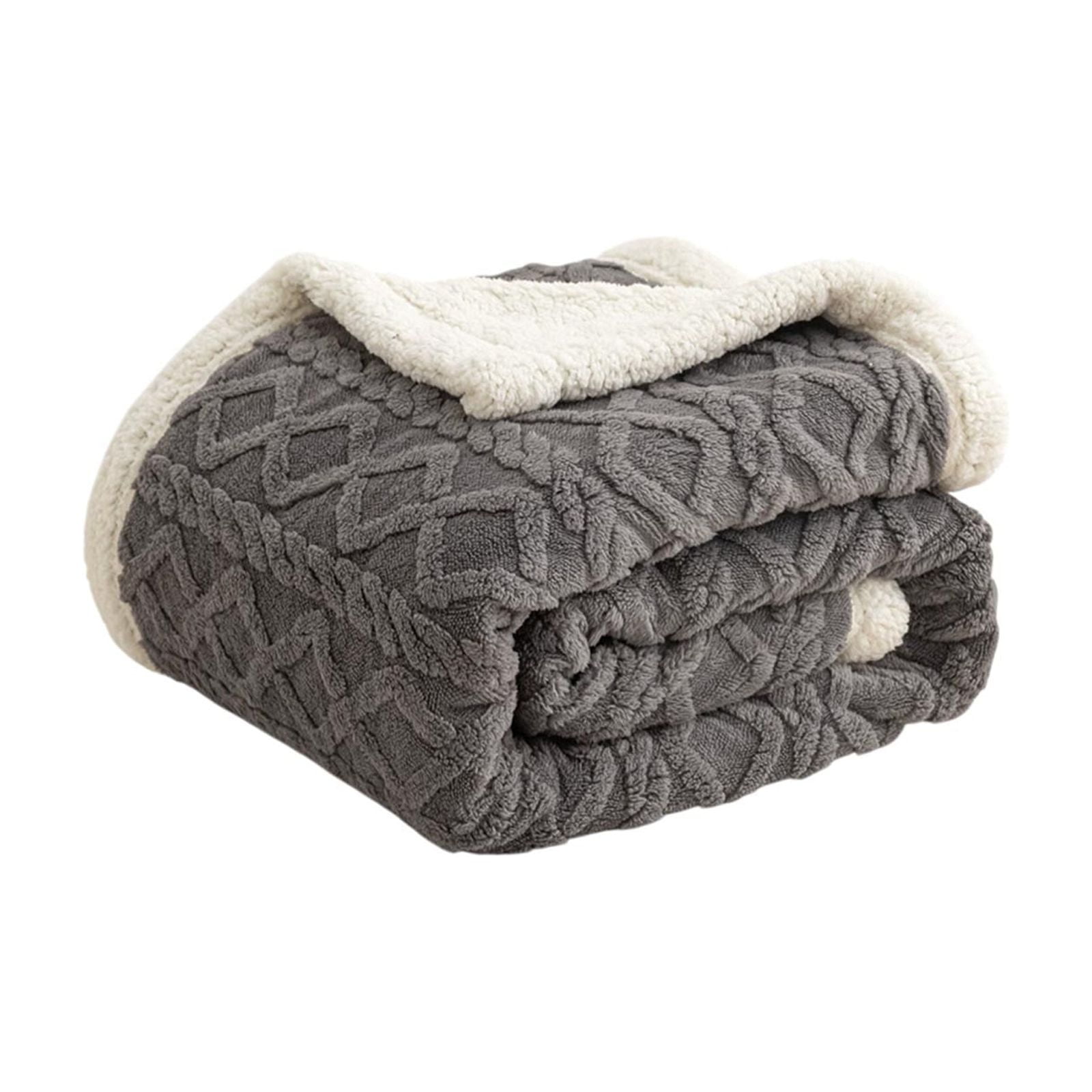 Fleece Blanket, Soft Mini Blanket, Double-Layer Thickened Office Nap ...