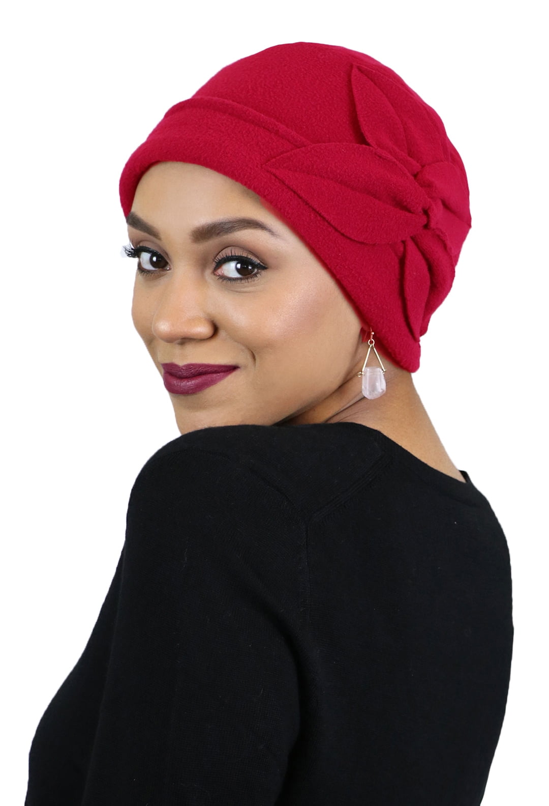 Fleece Butterfly Beanie Women's Hat Chemo Headwear Cancer Ladies Winter ...