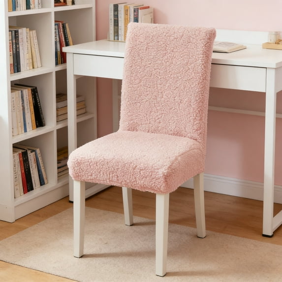 Fleece Chair Covers for Dining Chairs - Thickened Winter Protection ...