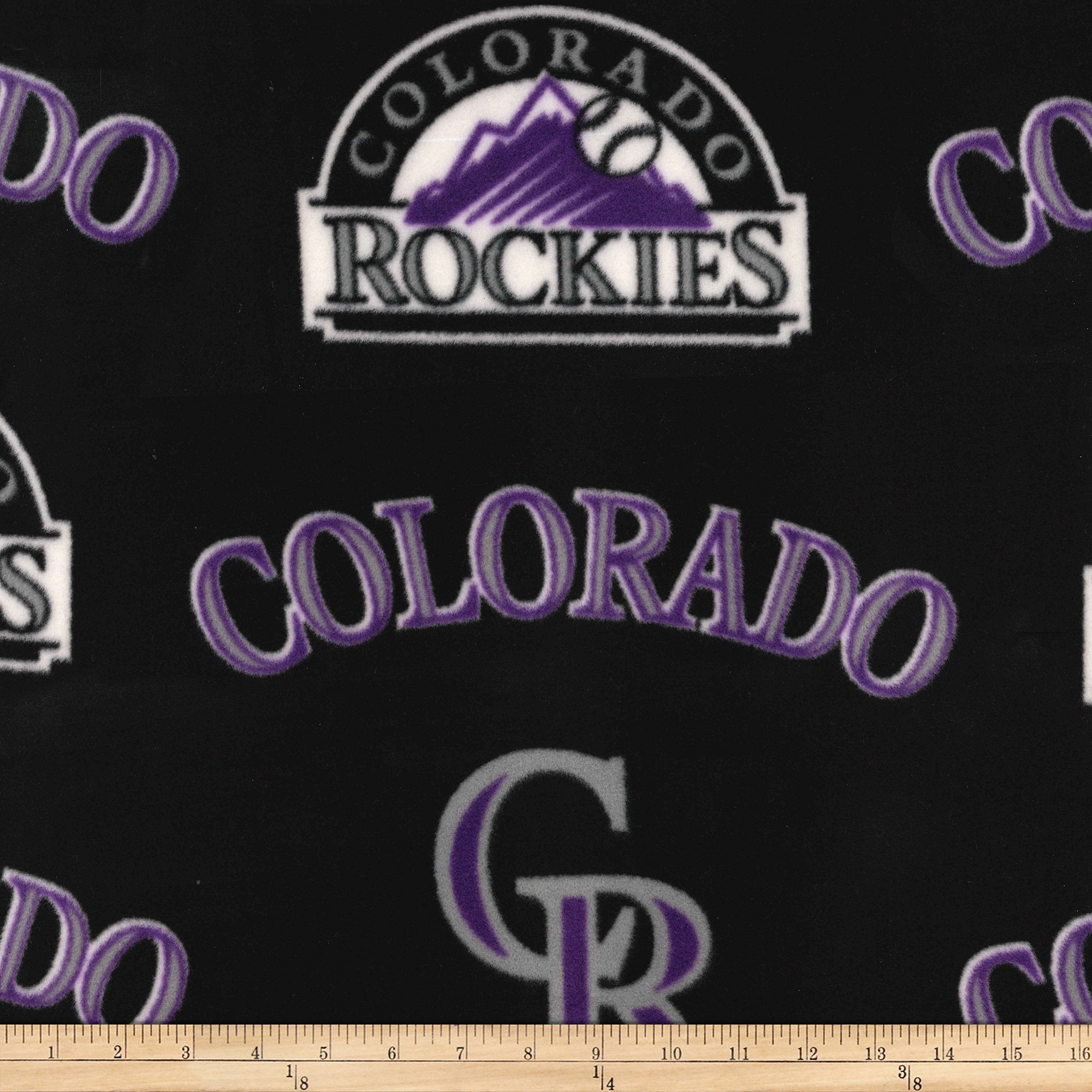Fleece Colorado Rockies MLB Baseball Sports Team Fleece Fabric Print by ...