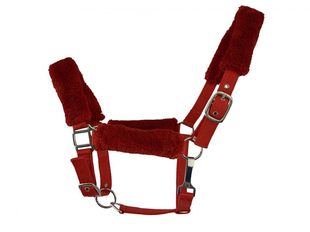 Fleece Covered Nylon Halter (Red) - Walmart.com