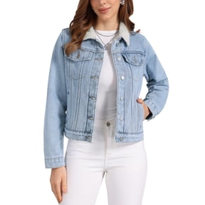 Wrangler® Women's Classic Denim Sherpa Jacket - Walmart.com