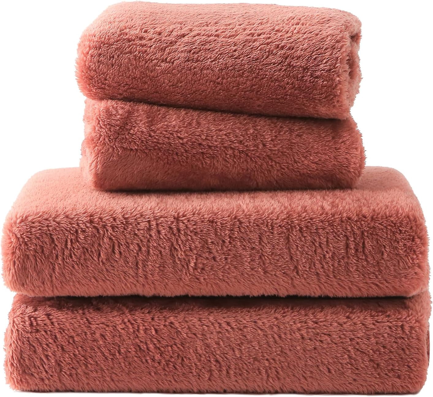 Fleece Fitted Sheet,3-Piece Set,Cozy and Luxury Queen Fitted Bed Sheet ...