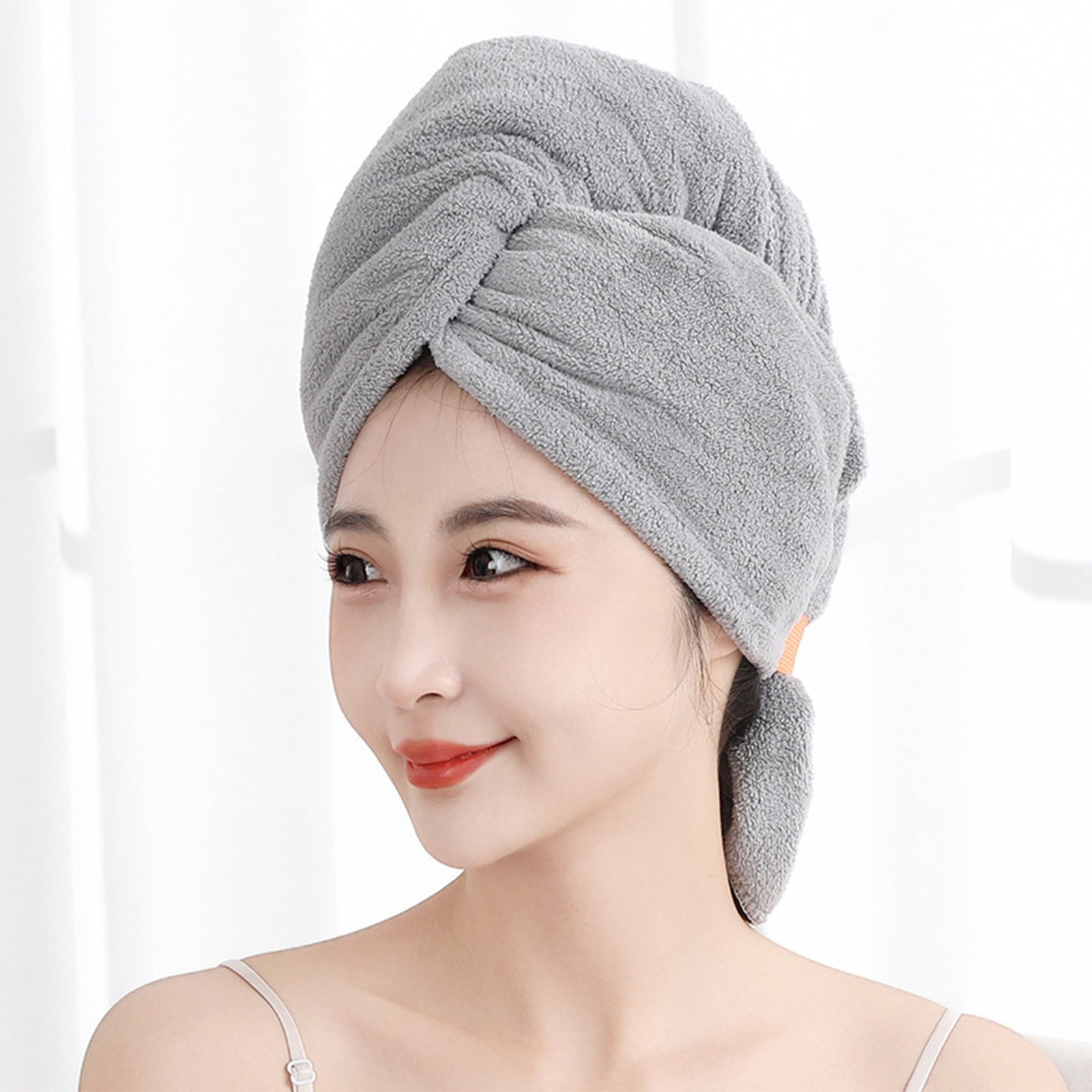 Fleece Hair Towels for Women, Super Absorbent & Quick Dry Hair Towel ...