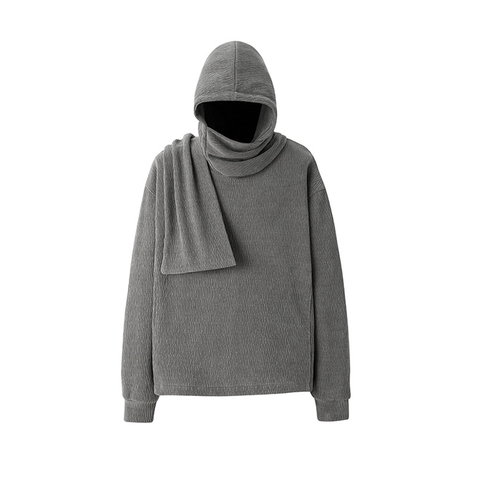 Fleece Hoodies for Men Cowl Neck Sweatshirts Hood with neck Casual ...
