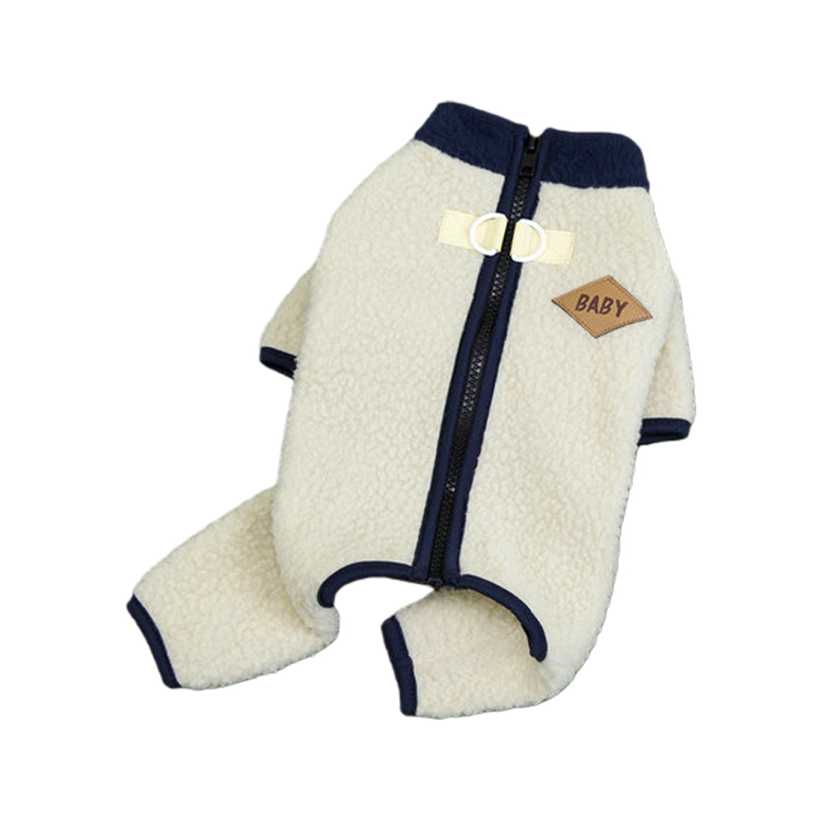 Fleece Insulated Dog Sweater Leash Access Design For Small Pet Cold ...