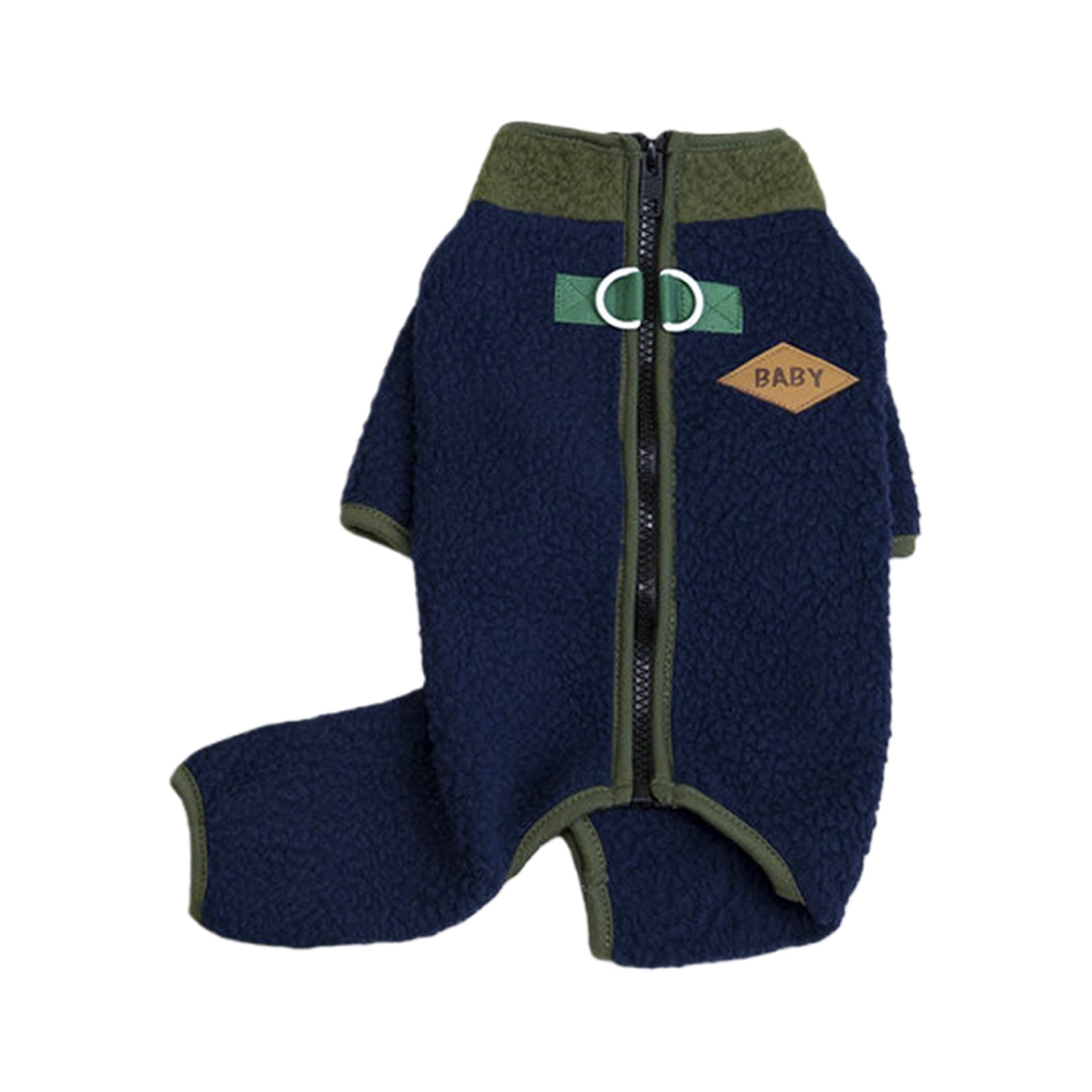 Fleece Insulated Dog Sweater Leash Access Design For Small Pet Cold ...