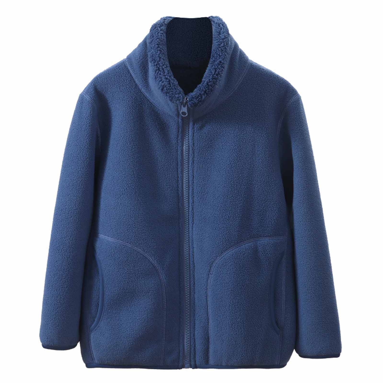 Fleece Jacket Cute for Girls Boys Fleece Thickened Coat Parent Child ...