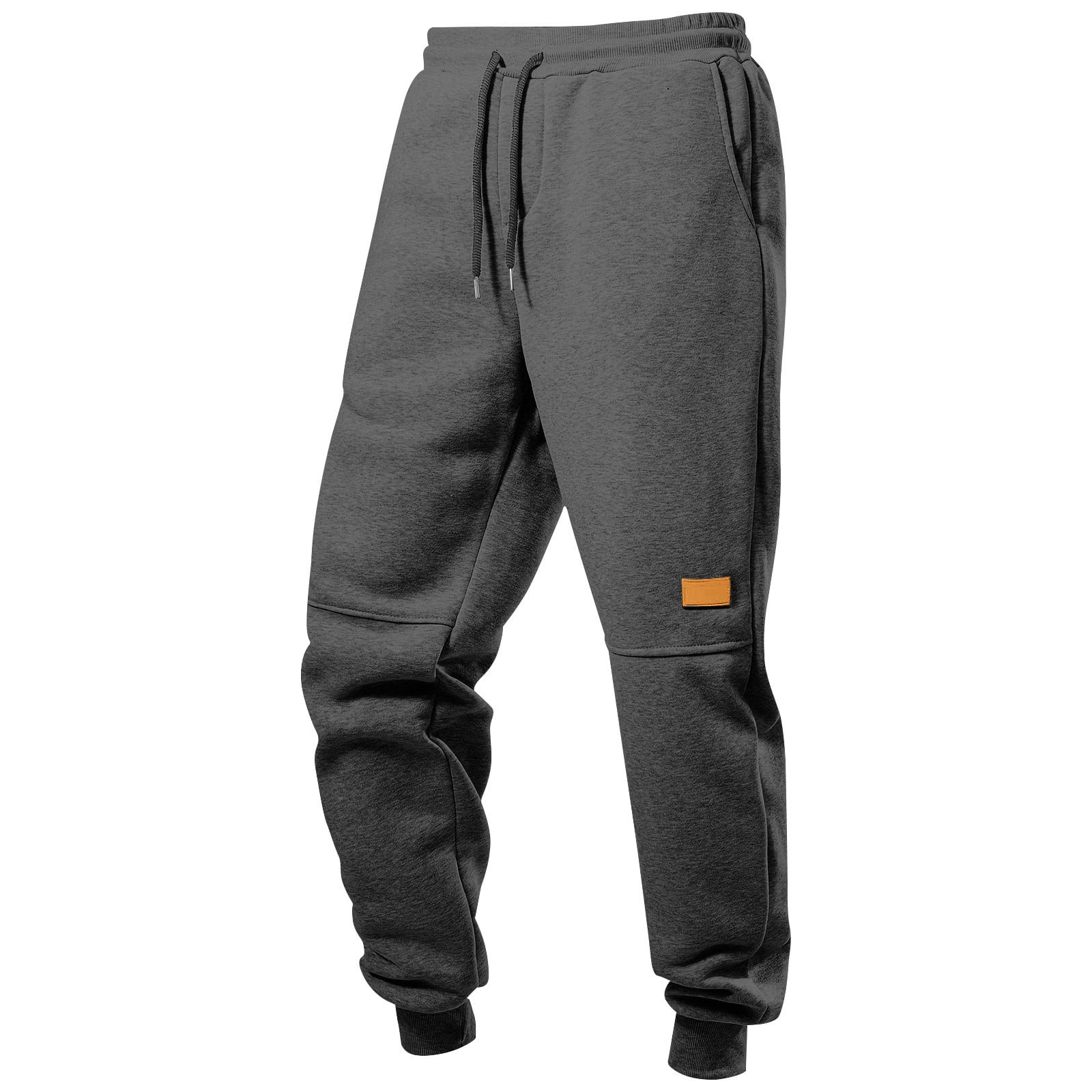 Fleece Jogger Sweatpants for Men with Pockets Bottom Athletic Sweat ...