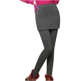 Leggings Womens Pants Thicken Velvet Plus Skirt Tight Trousers Warm ...