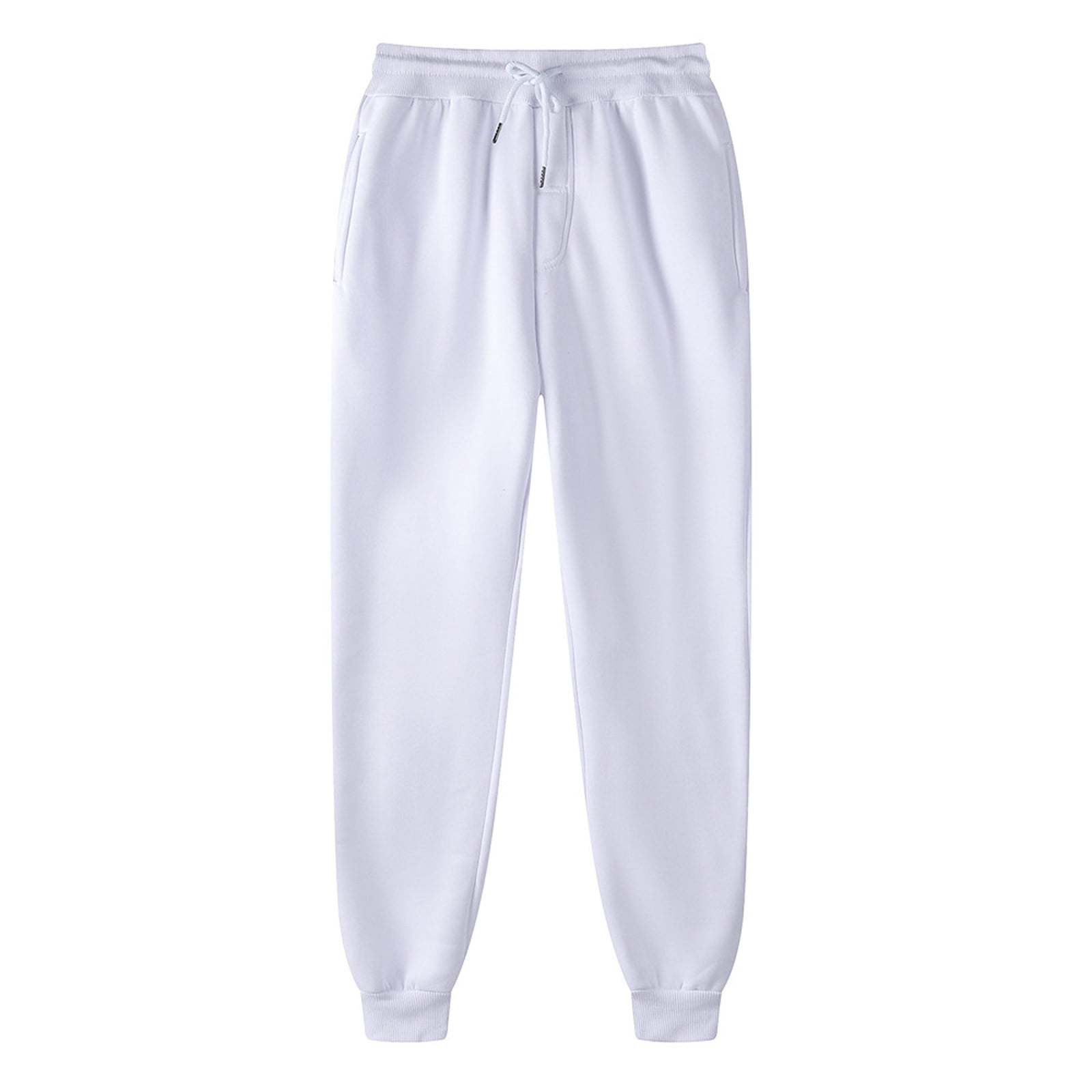 Fleece Lined Joggers Pants Men,Men's Tracksuit Bottoms with Pockets ...