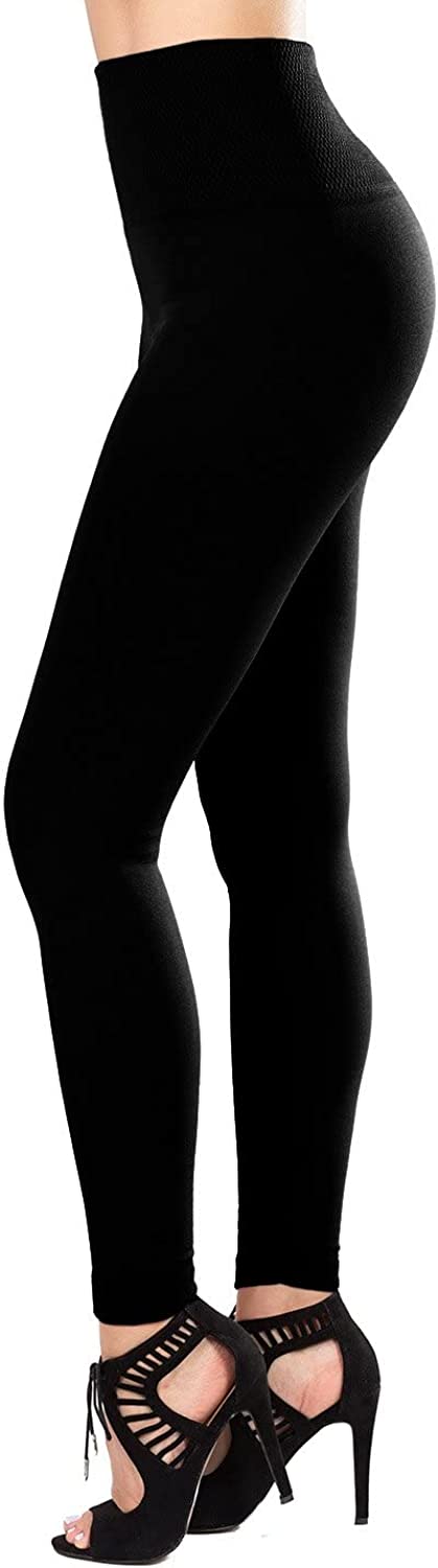 Women High Waist Compression Leggings Strechy Tommy Contorl Leggings ...