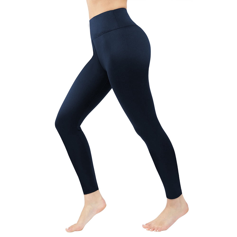 Fleece Lined Padded Warm Keeping Women's High Waist Tight Leggings ...