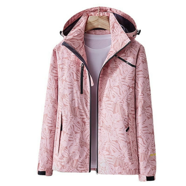 Fleece Lined Rain Jacket Women Light Rain Jackets for Women Waterproof ...
