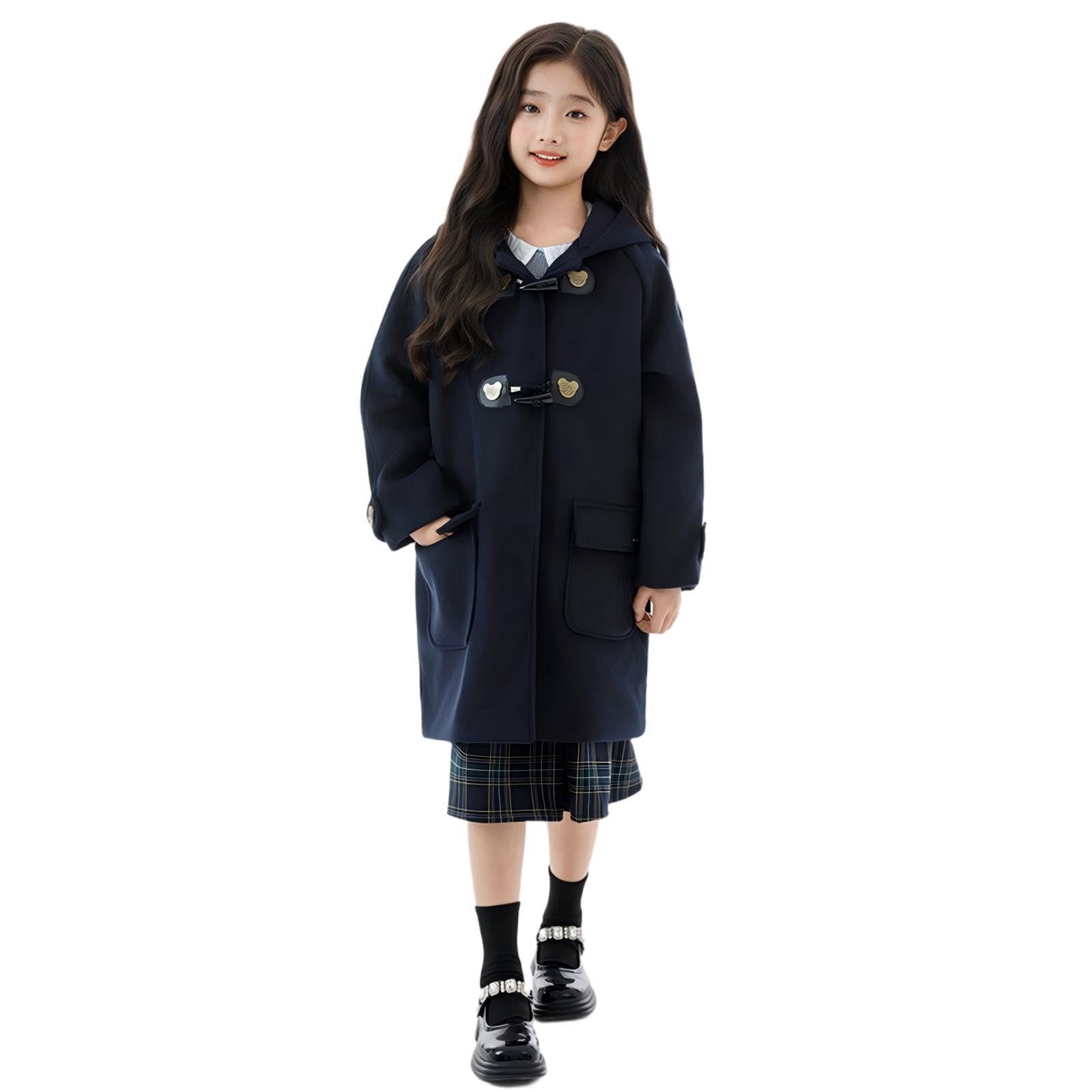 Fleece Lined Sherpa Jacket for Kids Girl Boy Fall Winter Long Work ...