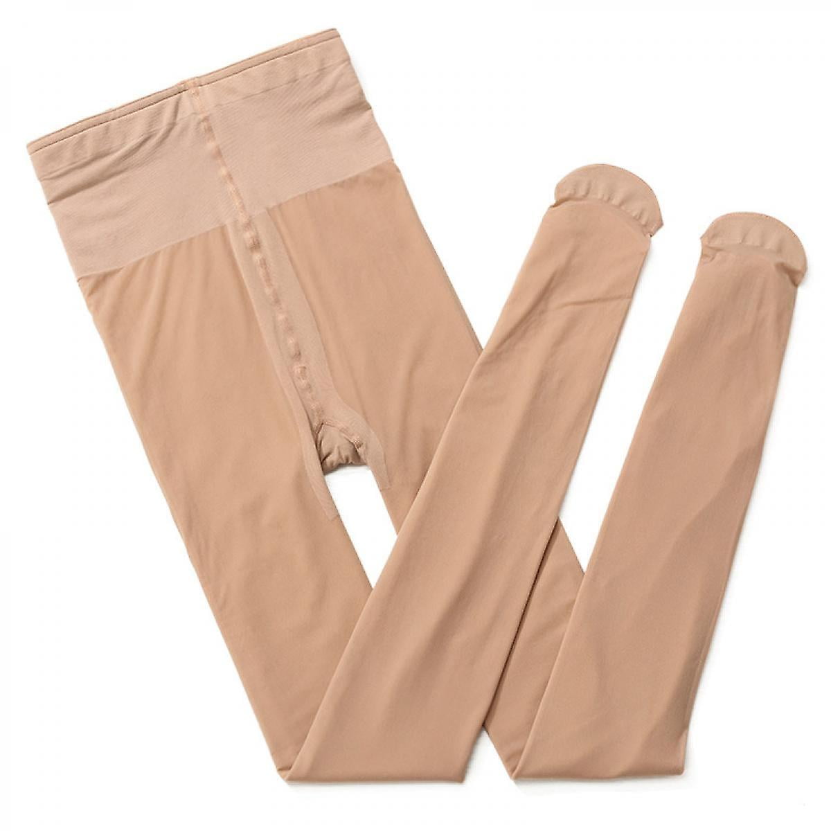 Fleece Lined Tights for Women - Thermal Pantyhose with Fake Translucent ...