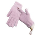 Fleece Lined Warmth Gloves Elastic Cold Weather Handwear with Screen ...