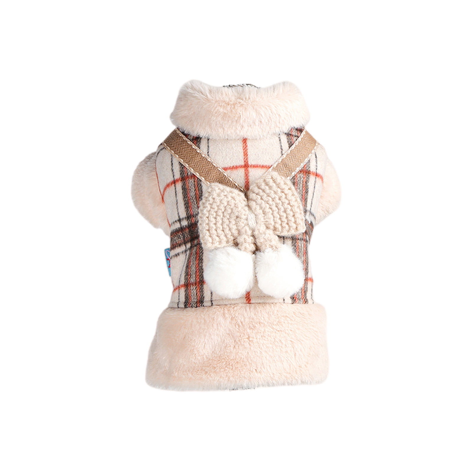 Fleece Lining Warm Dog Coat Small Dog Jackets Puppies Coat with Button ...