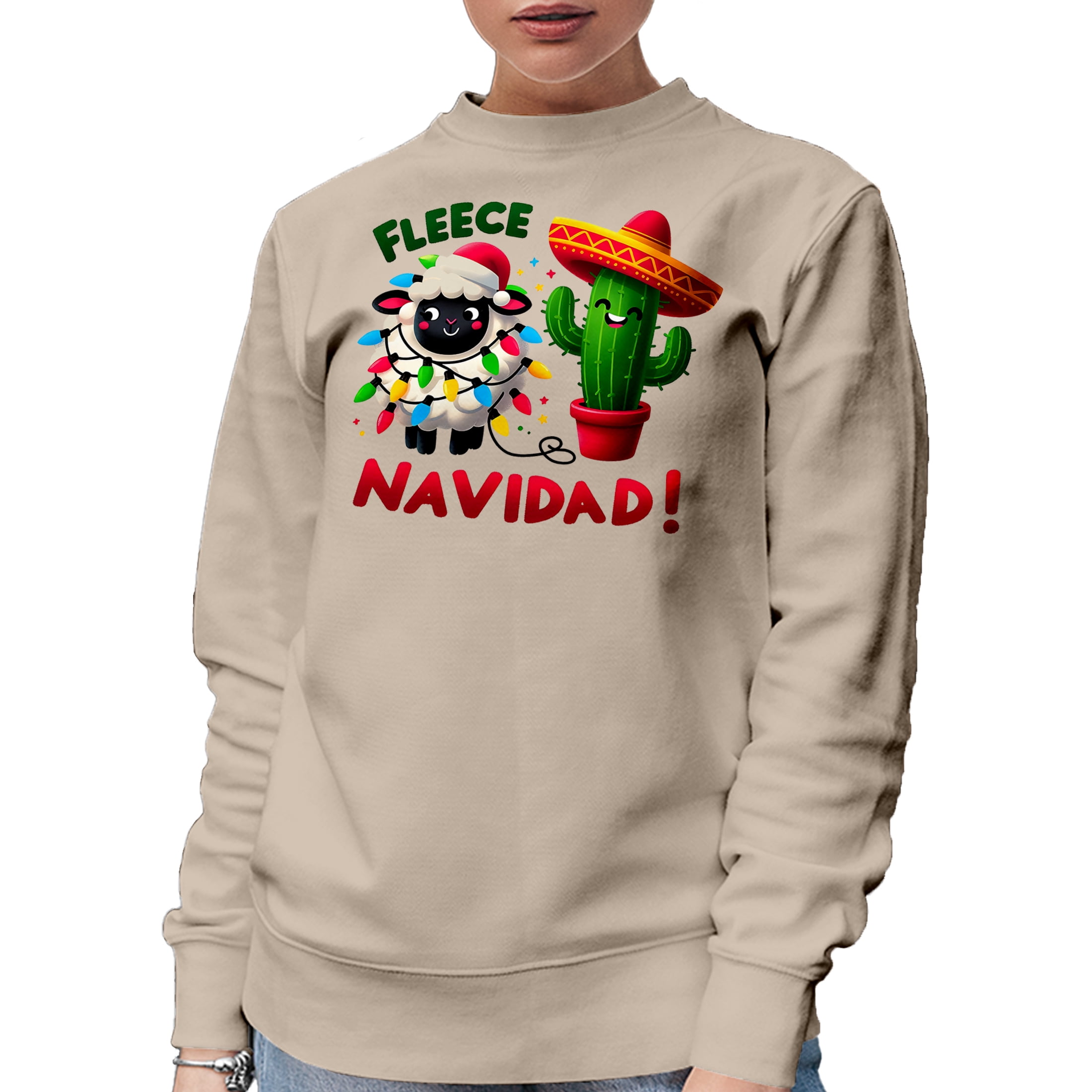 Fleece Navidad feat. a Sheep & Cactus, Merry Christmas with Cute ...