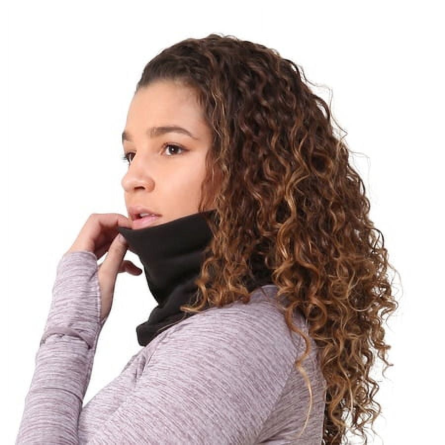 Fleece Neck Warmer - Double Layer Fleece / Black - Walmart.com