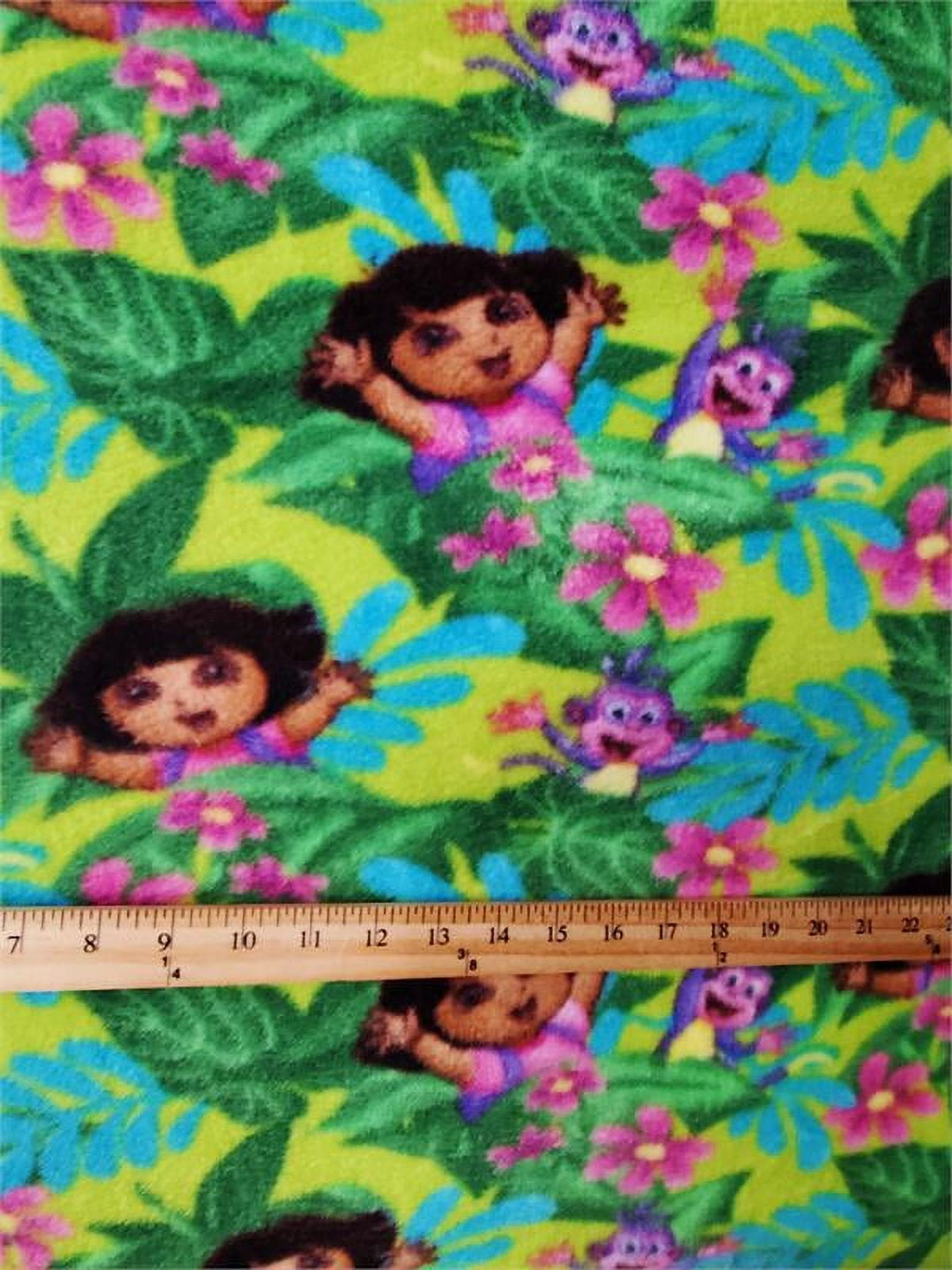 Fleece Nickelodeon's Dora the Explorer Print Fabric - DORA & BOOTS /58 ...