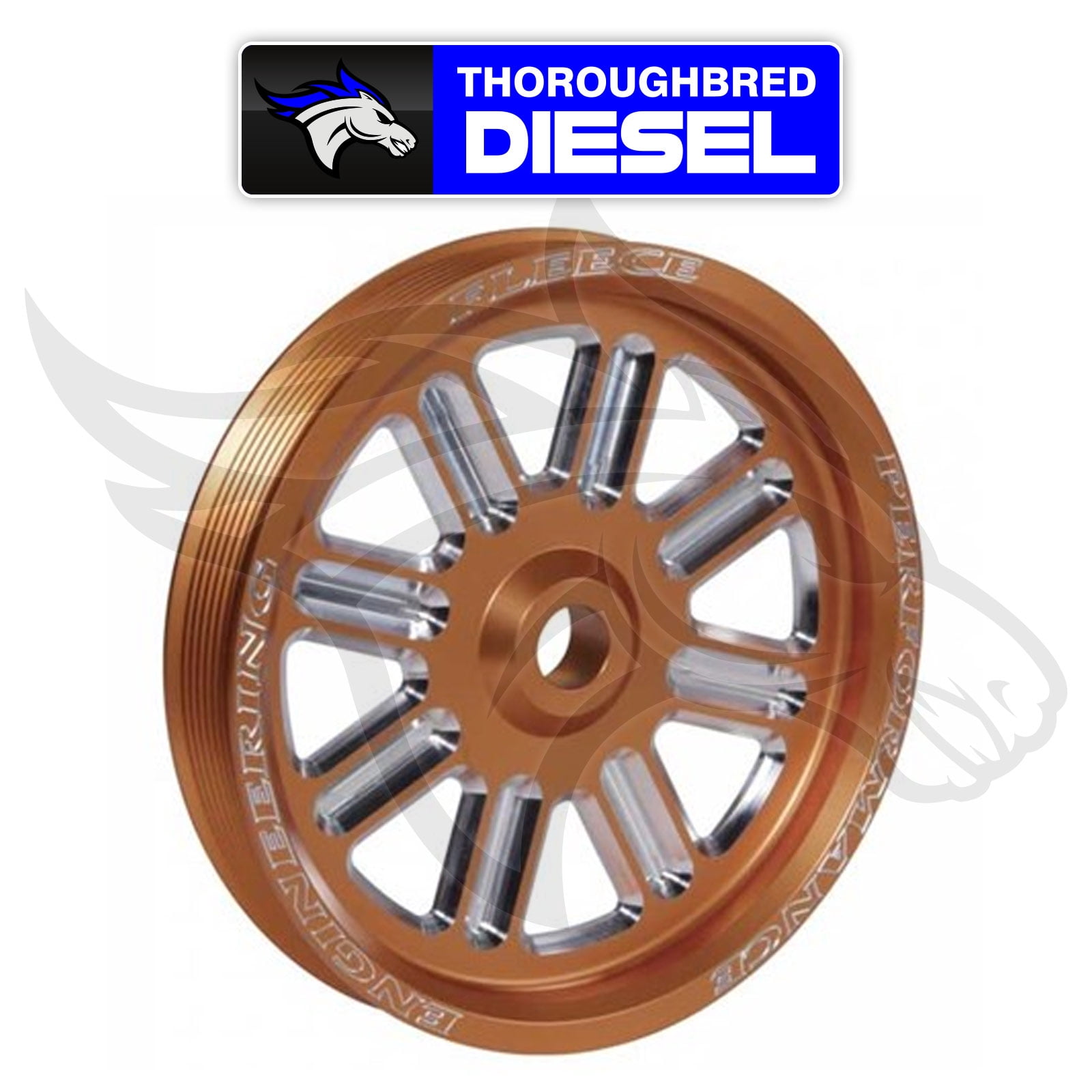 Fleece Performance Dodge Cummins Dual Pump Spoke Pulley (For Use w/ FPE ...