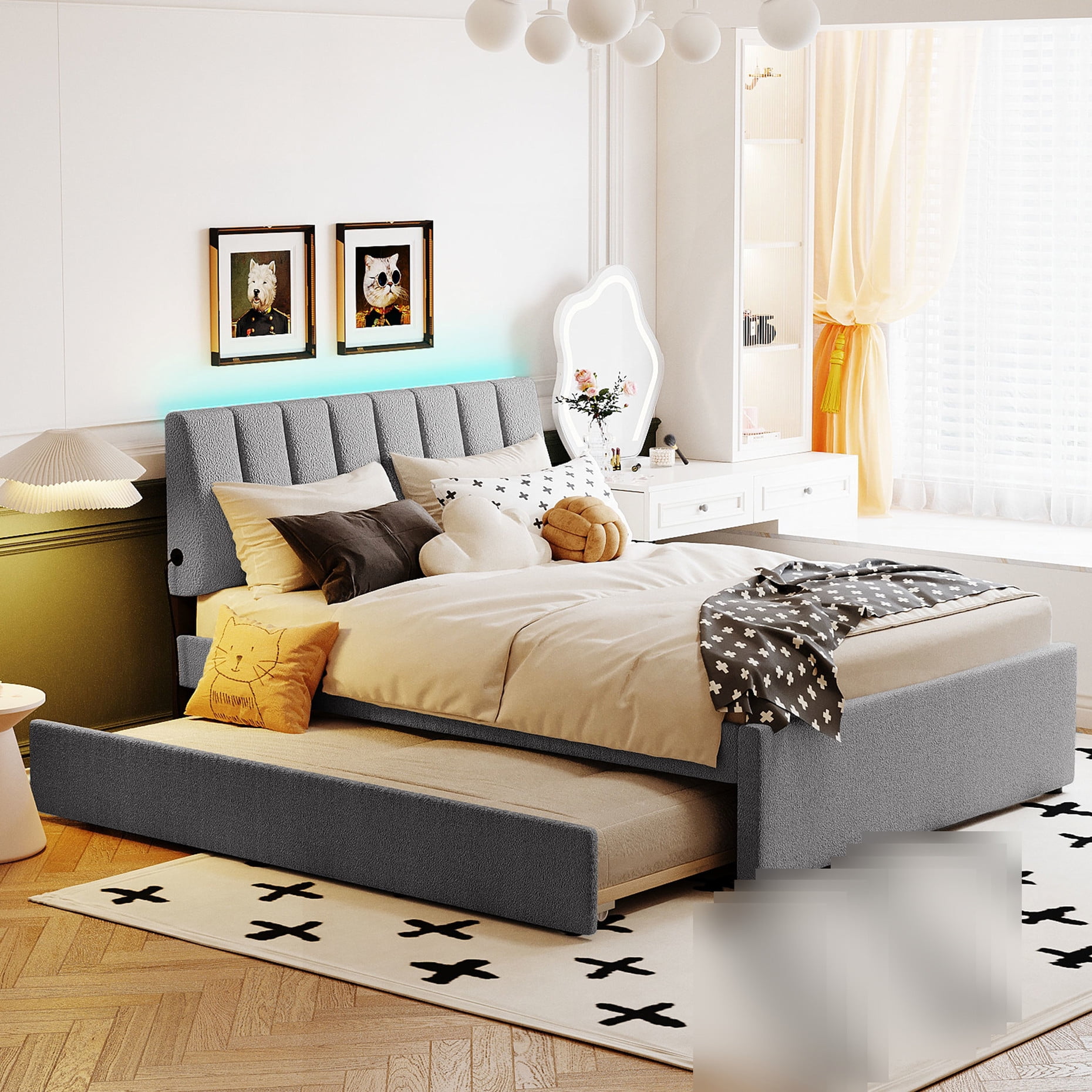 Fleece Platform - Stripe Design for Bedroom Style - Home Sleepover ...