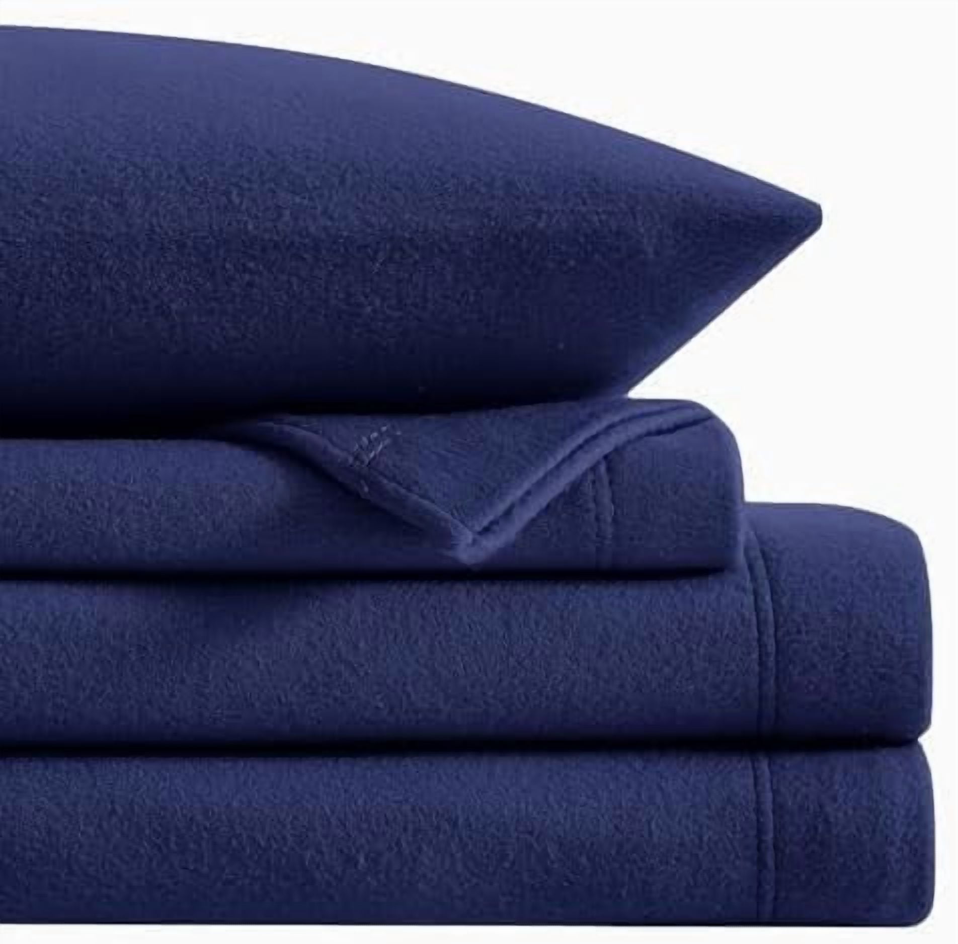Fleece Sheets Queen Size, Flannel Like Soft, Velvet Polar Microfleece ...