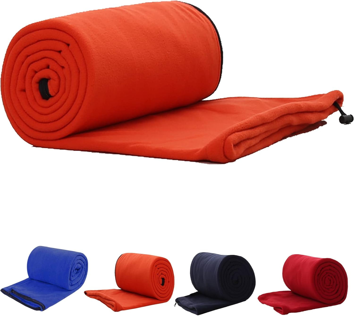 Fleece Sleeping Bag Liner, Camping Sleep Sack Travel Sheet with Zipper ...